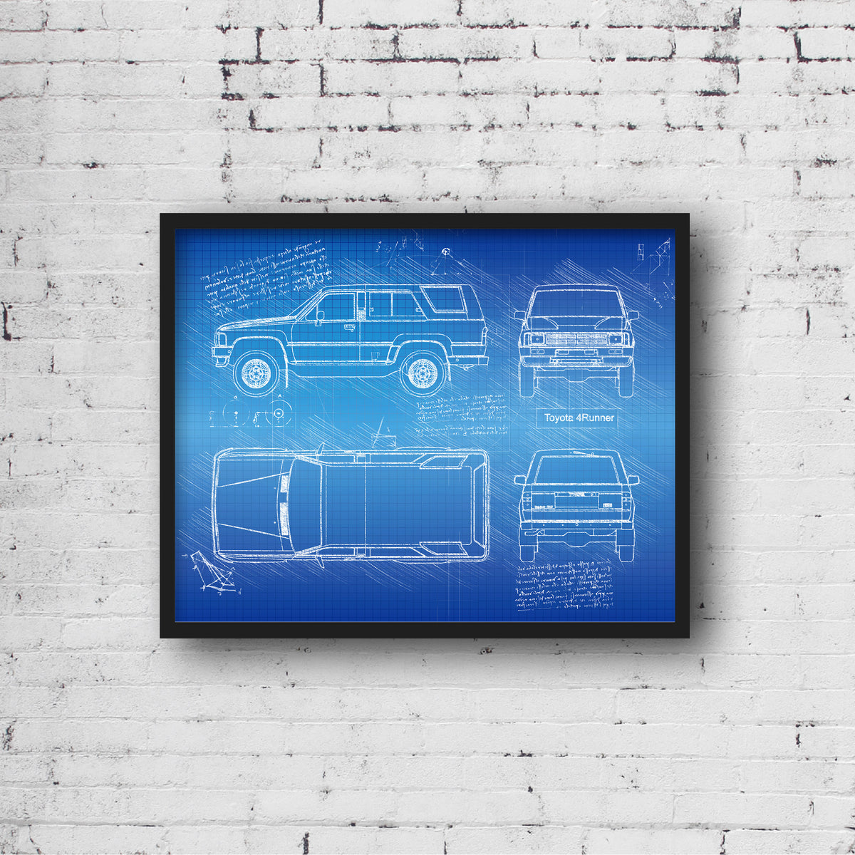Toyota 4Runner (1984-89) da Vinci Sketch Art Print | DolanPaperCo