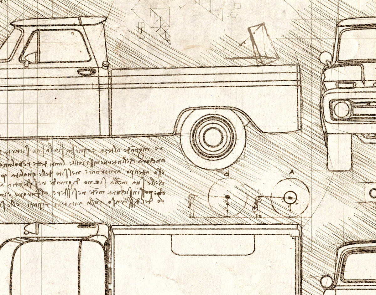 Chevy Truck Drawings In Pencil